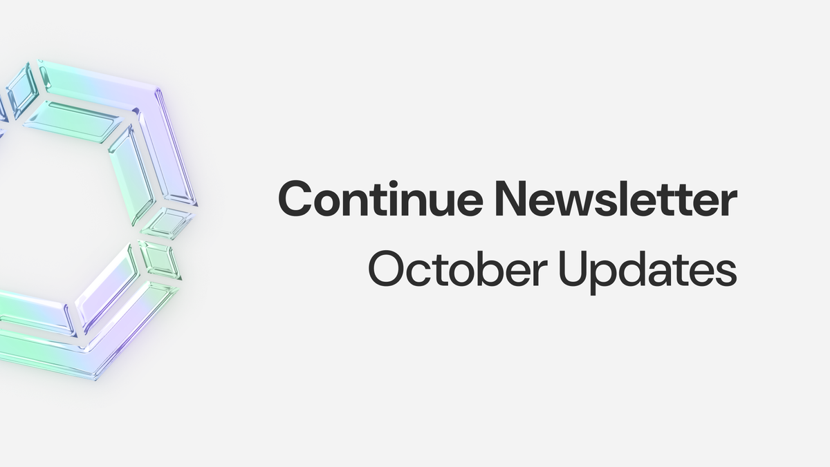 Continue Newsletter October 2023 Updates