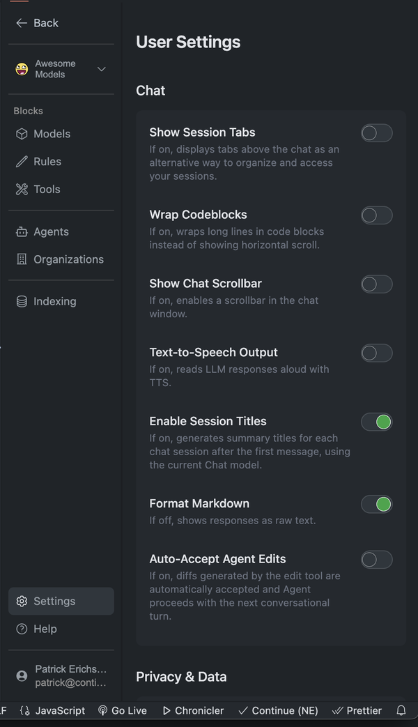 A Fresh Coat of Code: Continue's New VS Code Interface